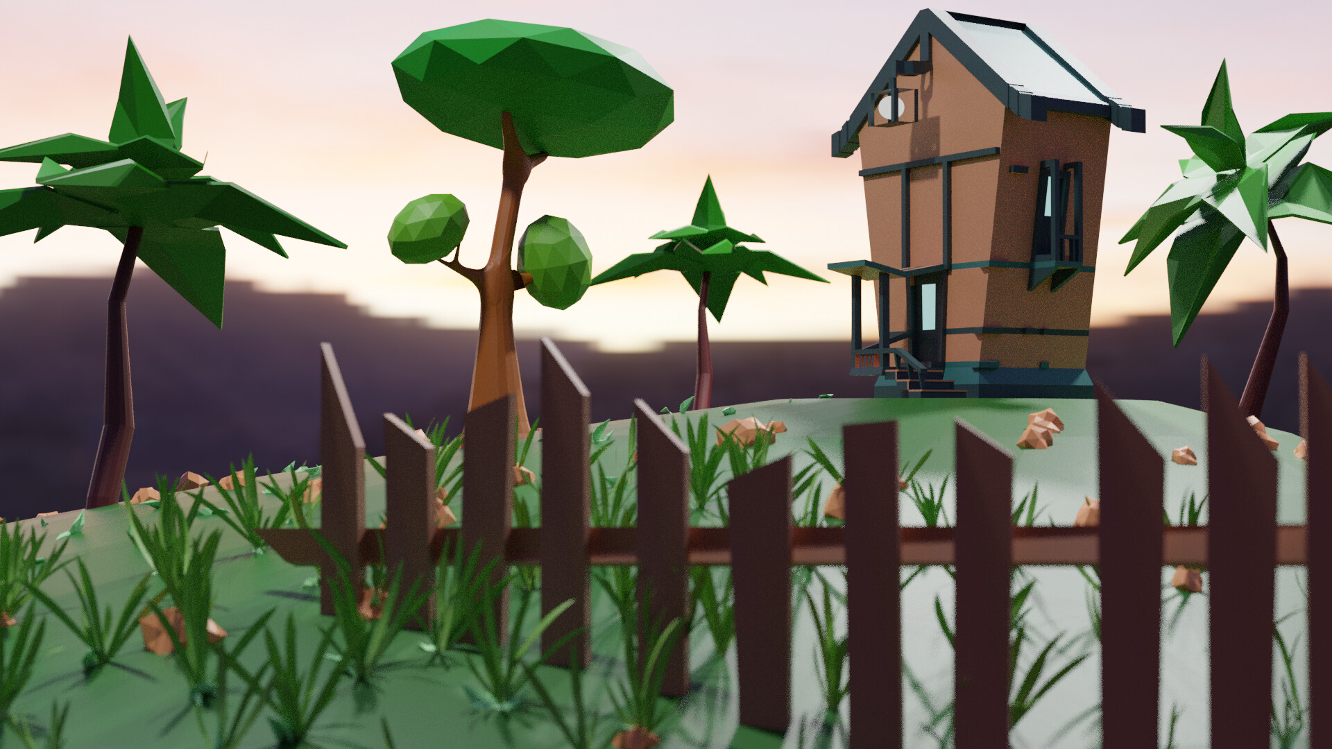 ArtStation - Low Poly Scene