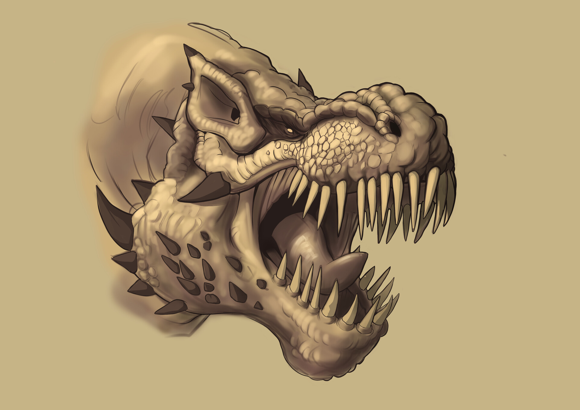 ArtStation - An angry Dinosaur