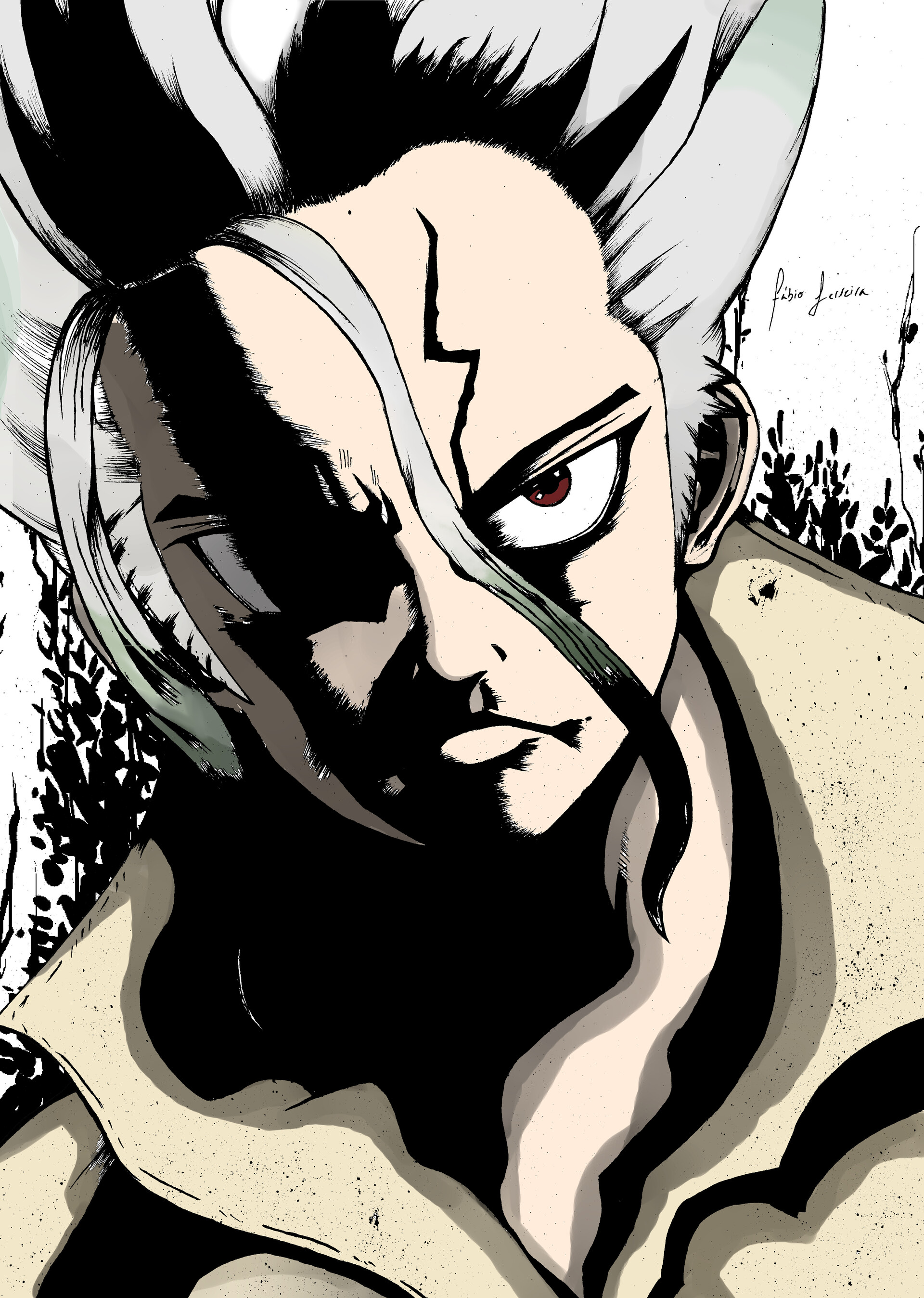 ArtStation - Senku Ishigami - Dr. Stone Coloured