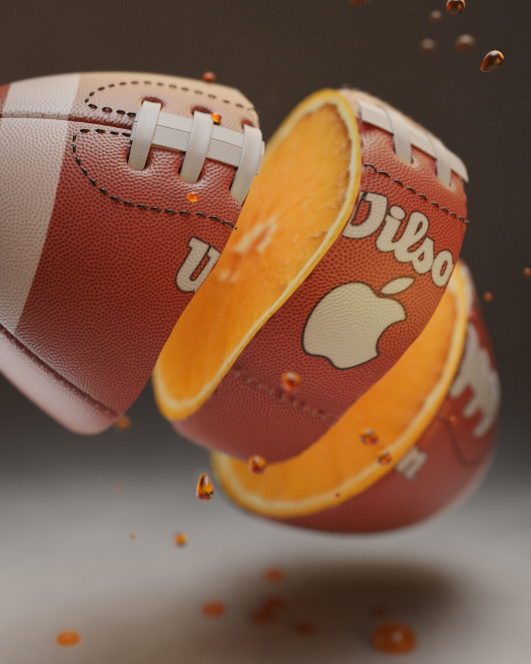 ArtStation - NFL Football By Apple as an Orange!
