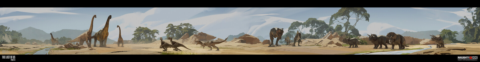 Rado Markovic - The Last of Us: Part 2 - Dino murals