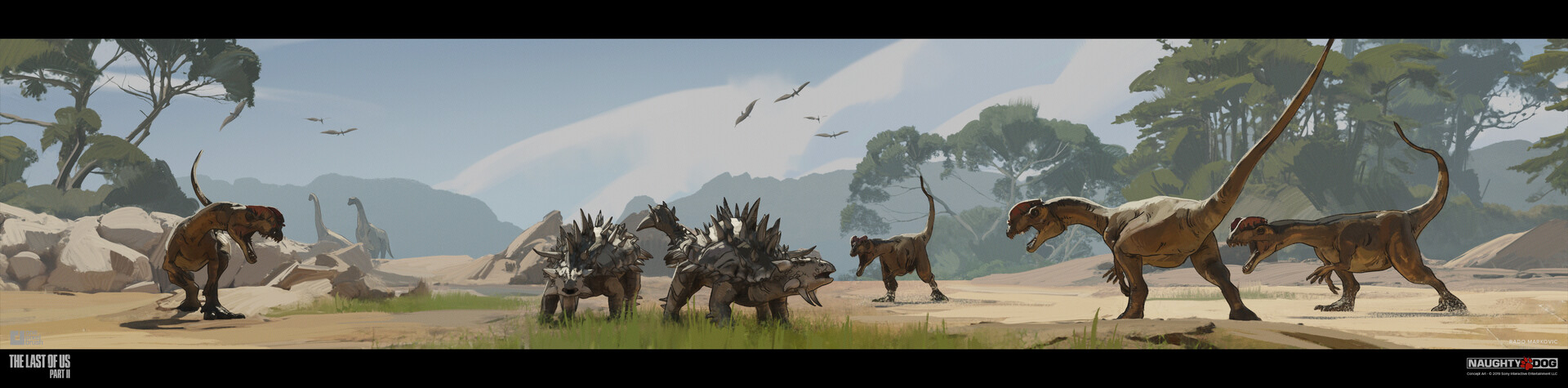 Rado Markovic - The Last of Us: Part 2 - Dino murals