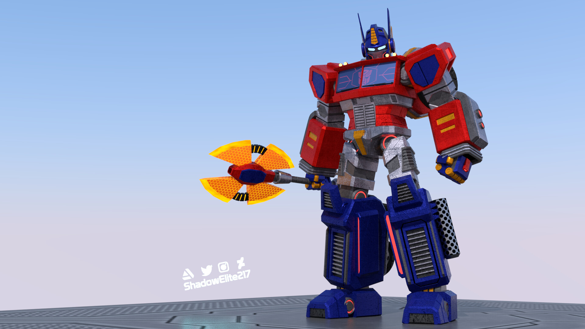 ArtStation - Sol System Optimus Prime