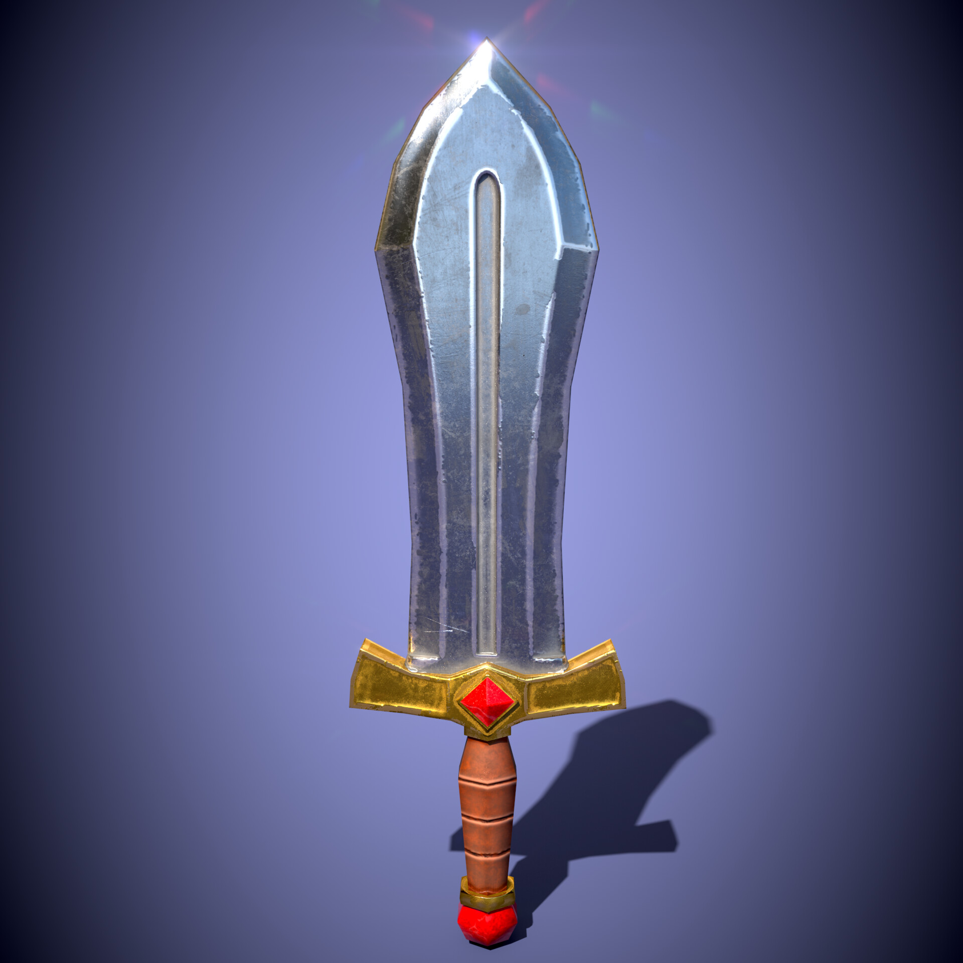 ArtStation - Stylized fantasy sword