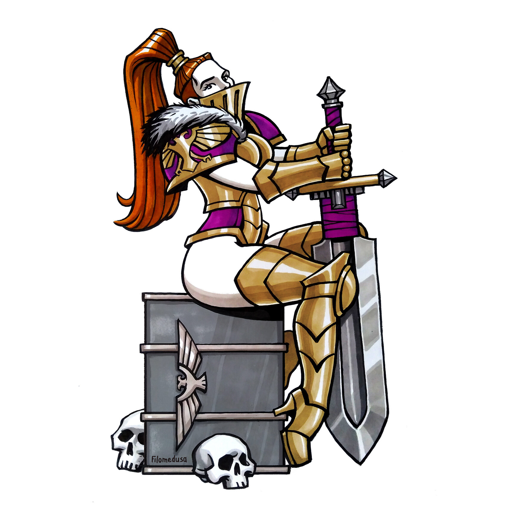 Artstation Pin Up Girls From Warhammer40k