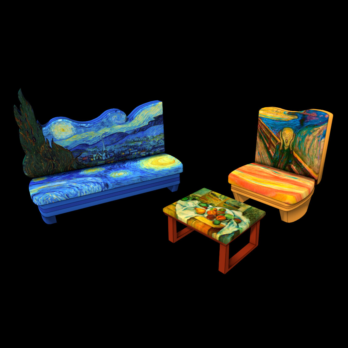 ArtStation - Post-Impressionism Furniture