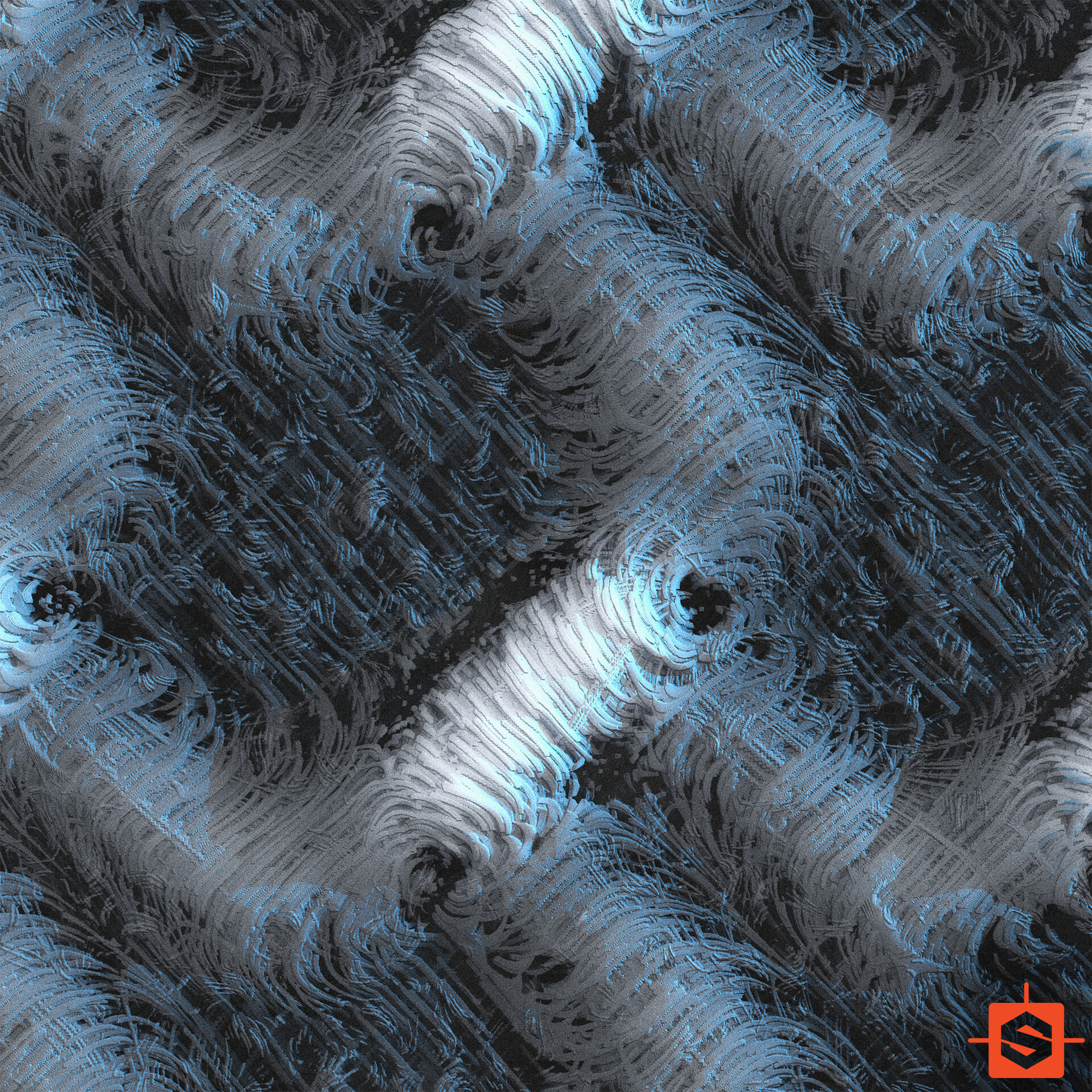 ArtStation - Fabric texture experiment using vector field equation ...