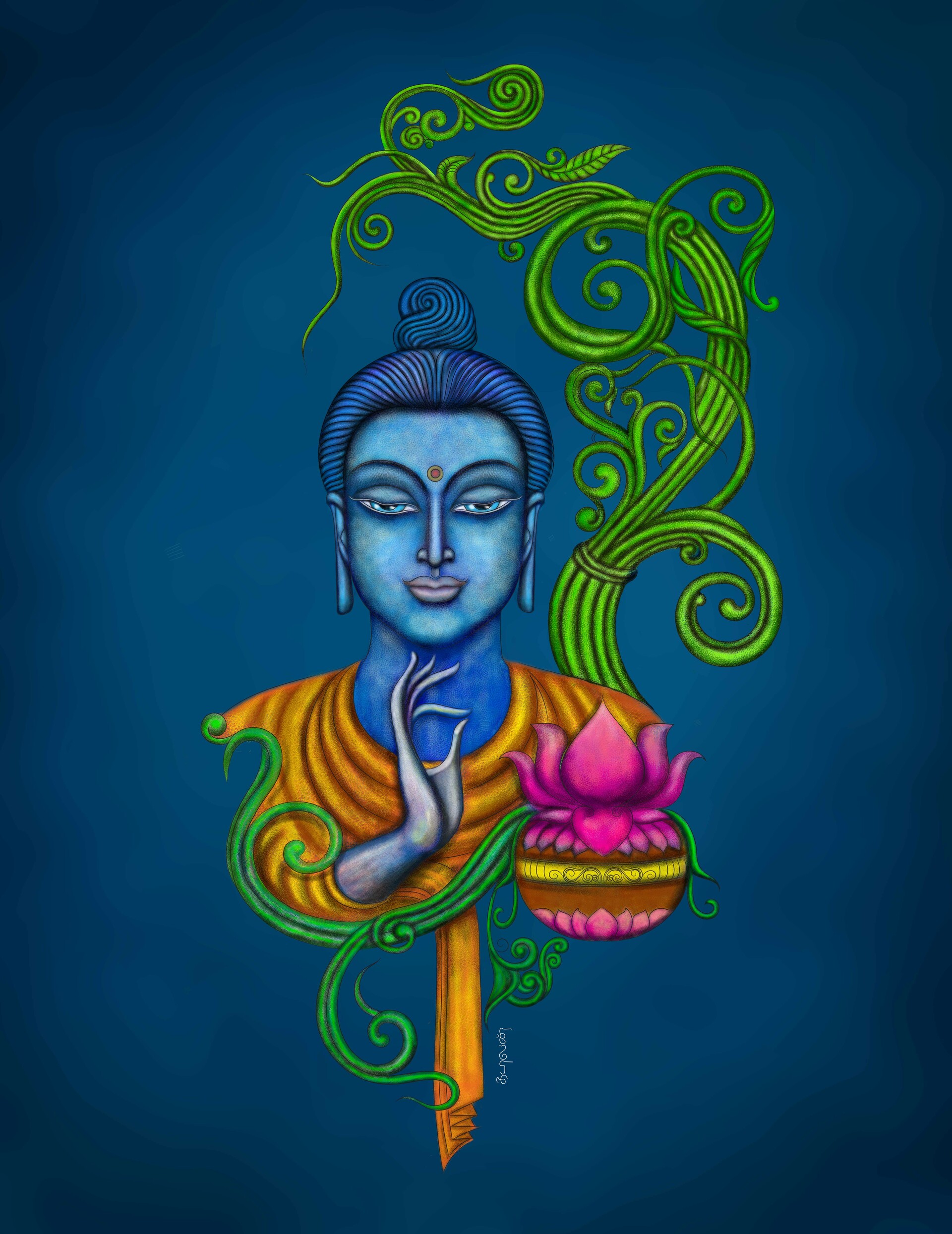 ArtStation - Buddha [DIGITAL PAINTING ]