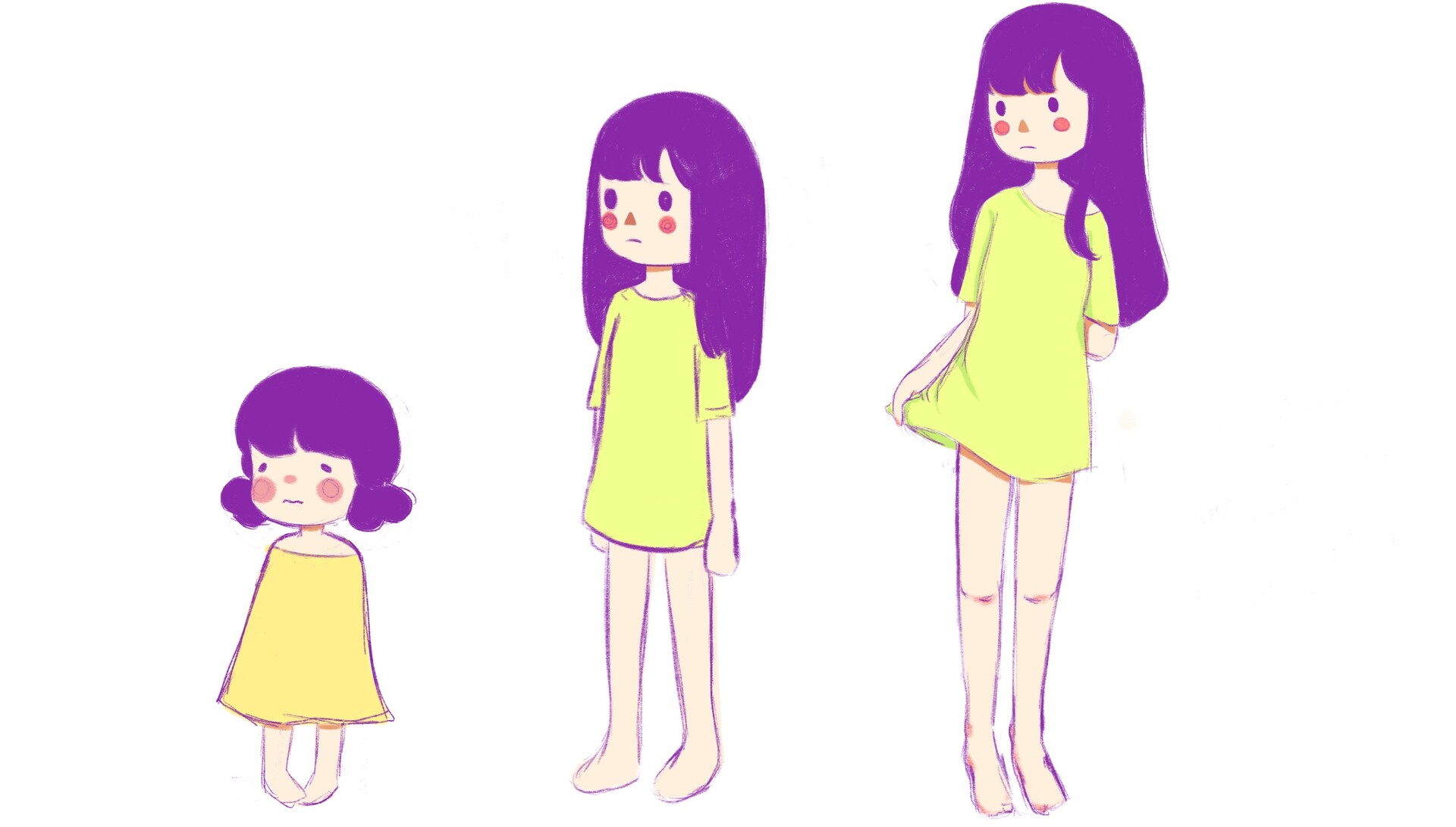 Clarice Natasha (AllyClarry) - Character Sheet Concept Art (By The Sea - 2019)