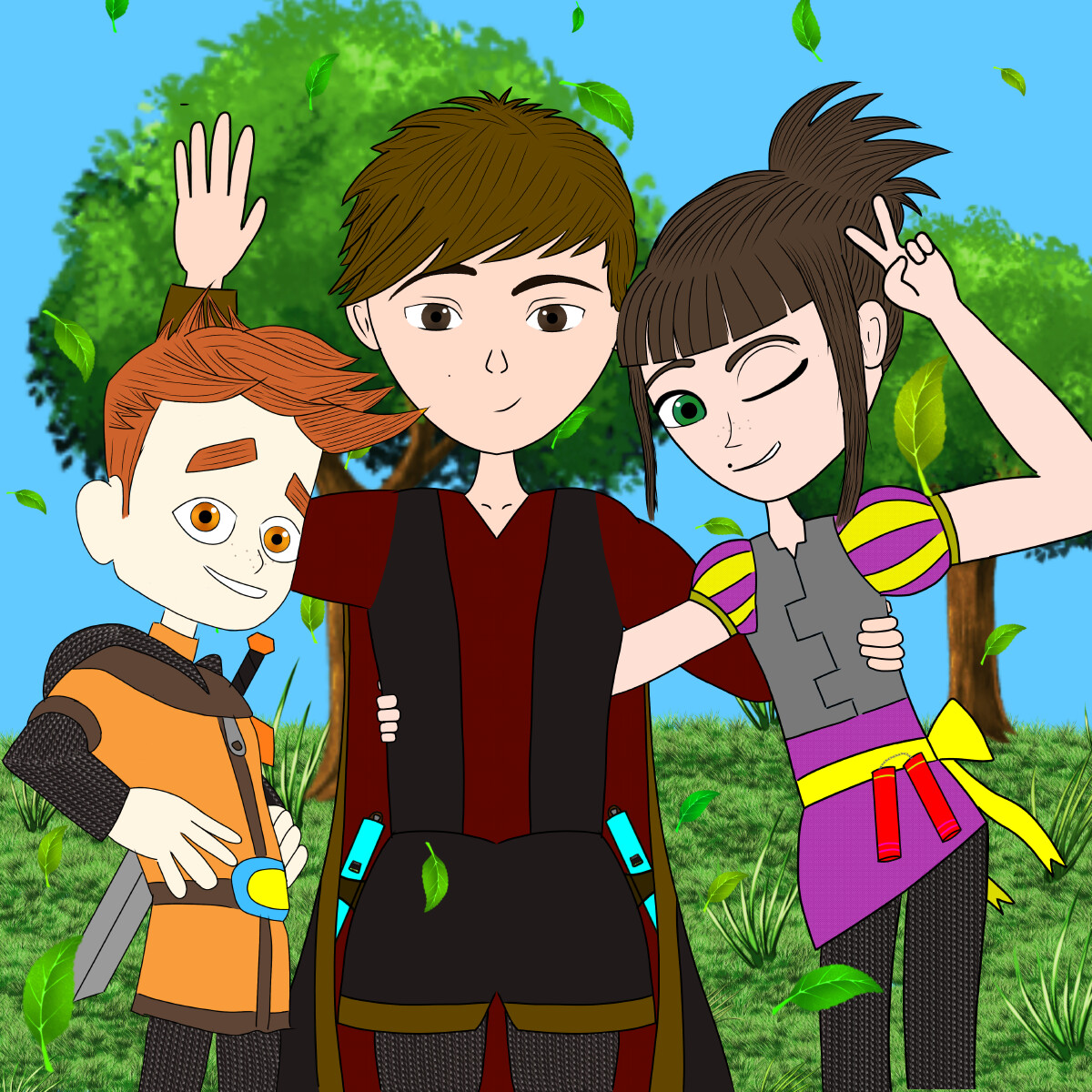 ArtStation - My knight and me Epic Knights friends selfie