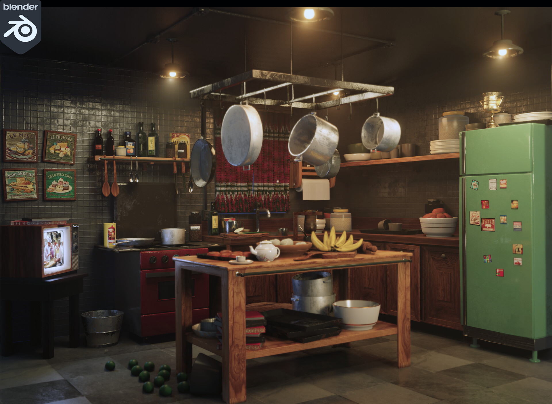 ArtStation - Kitchen Old