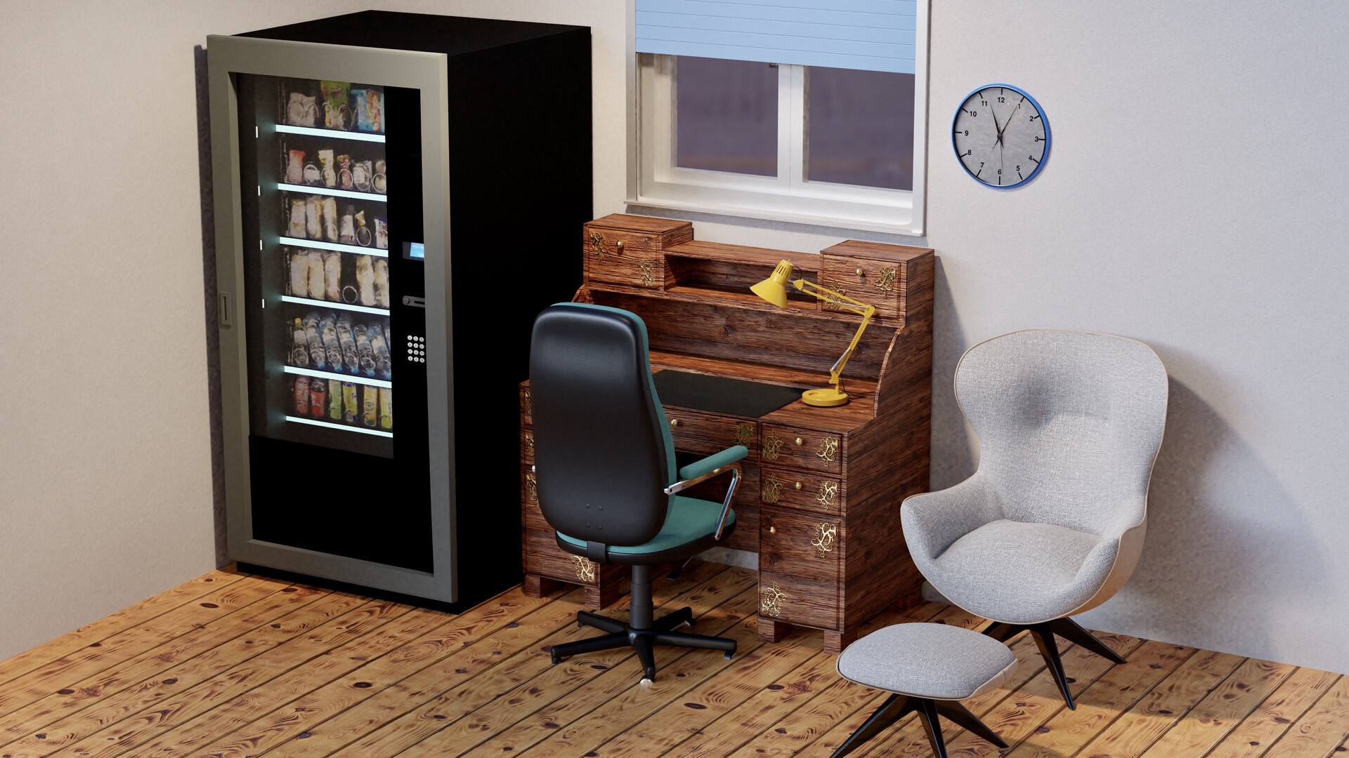 ArtStation - Simple office scene.