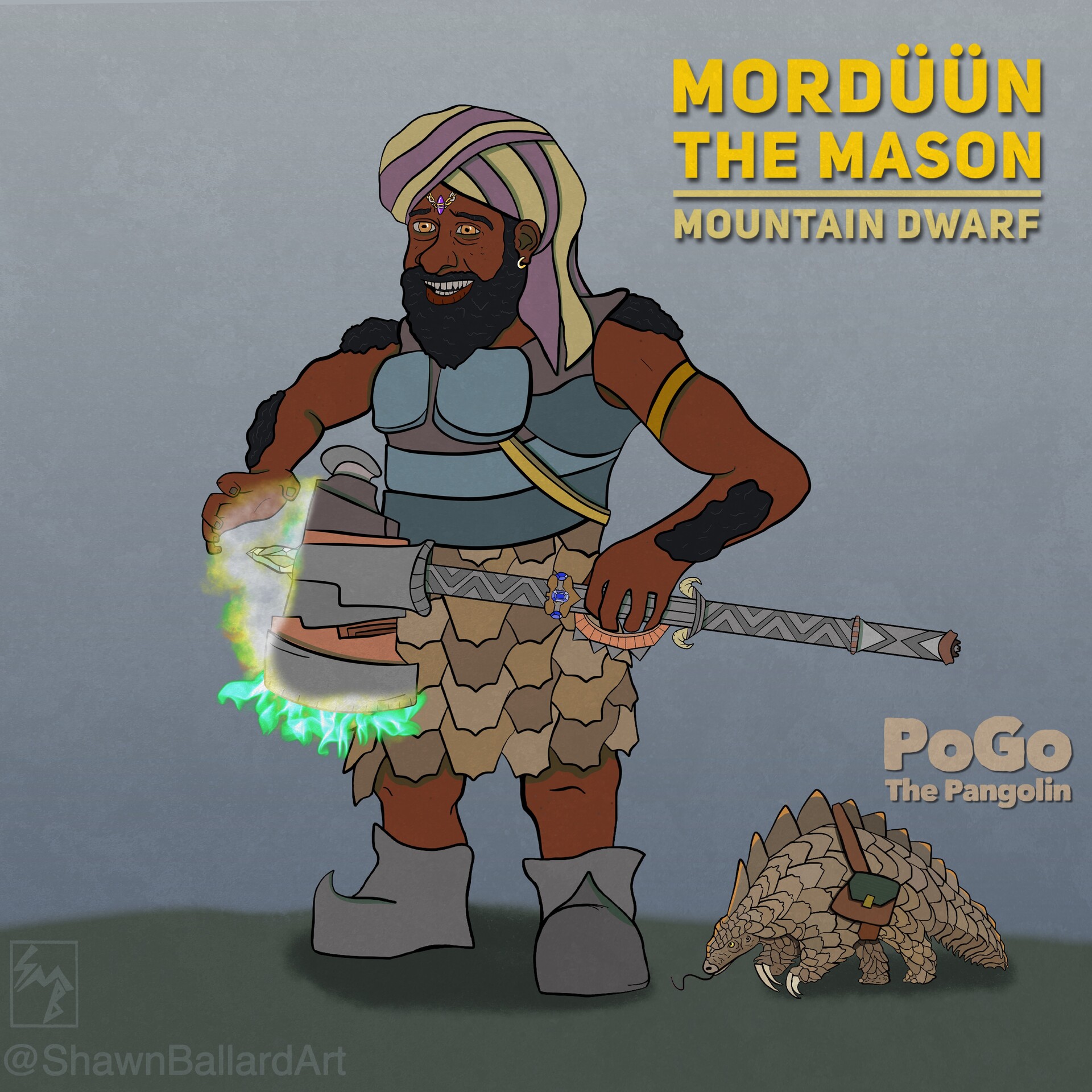 ArtStation - MorDüün the Mason - Dwarven Transmutation Wizard