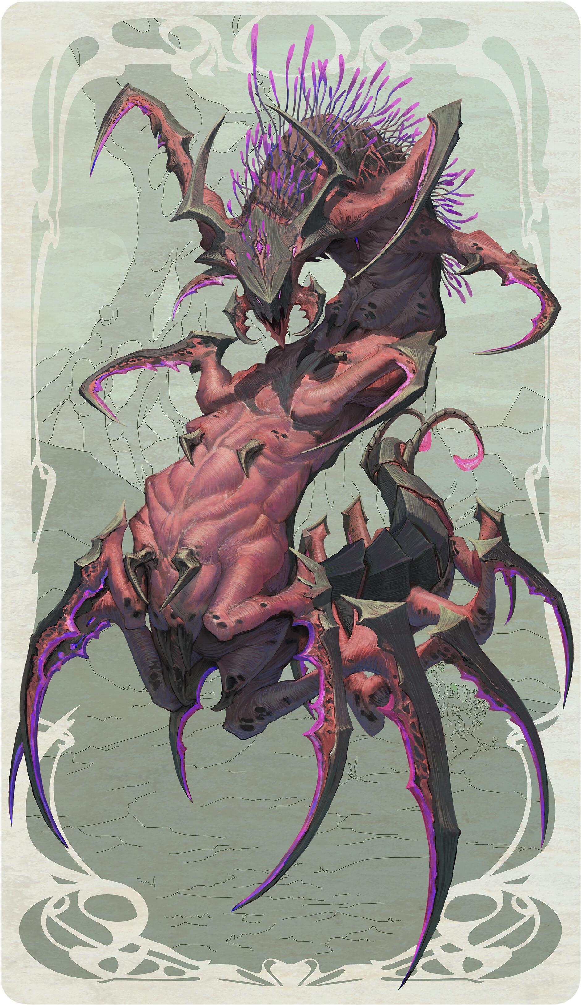 Kevin Glint Studios - Warframe Infested Prex Card: Ashen