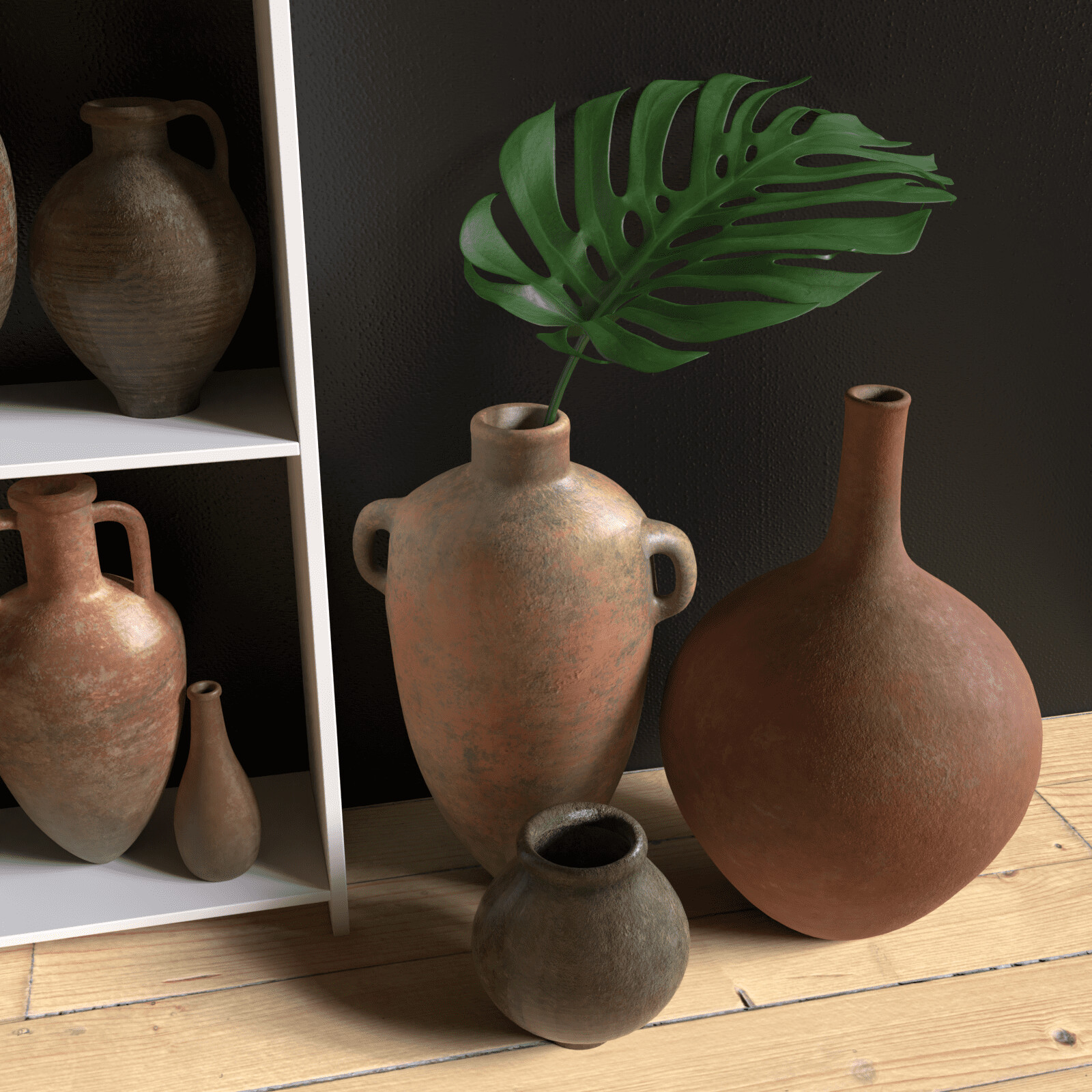 VFX models - Clay Pots and Jugs Collection 3D model