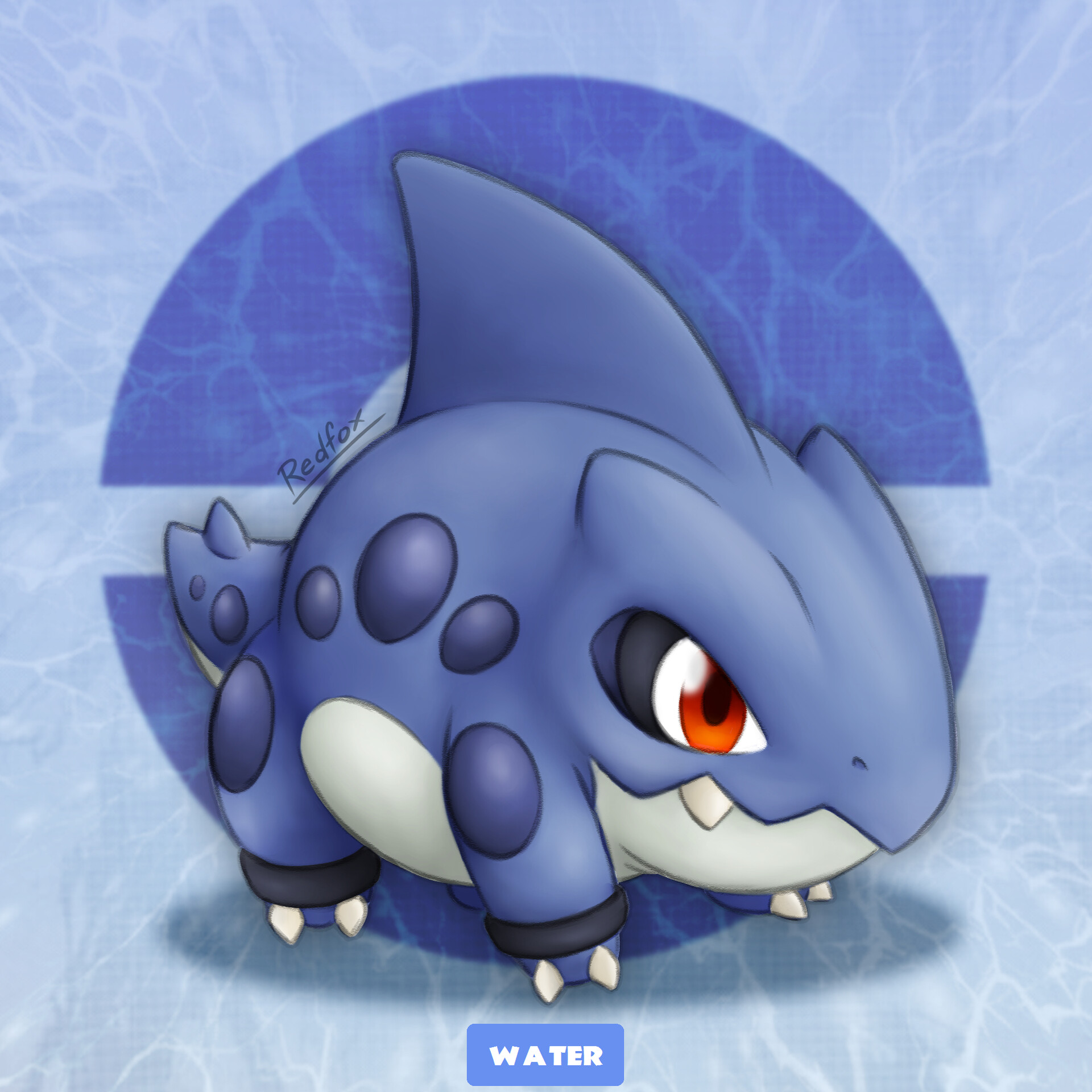 Redfox The Kitsune - Artwork Pokemon VP - Water Starter 1