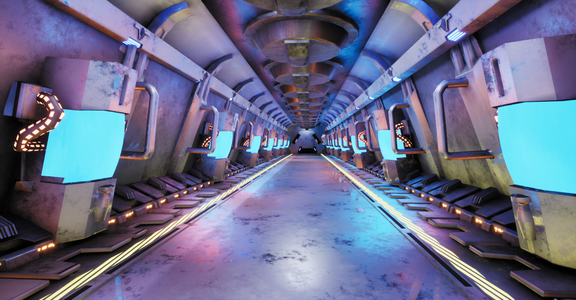 ArtStation - spaceship walk way