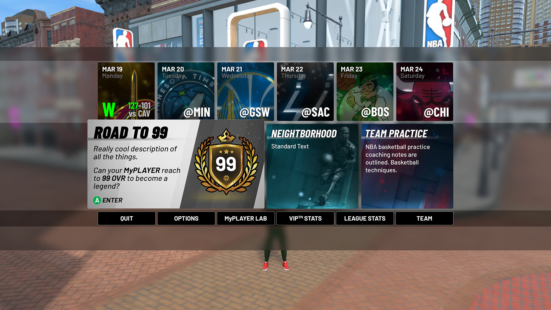 Julian (Zhen Xiong) Tan - Game UI (NBA 2K19)