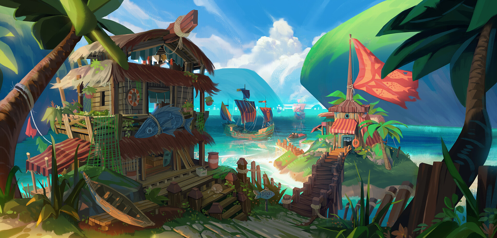 ArtStation - Fishing Island