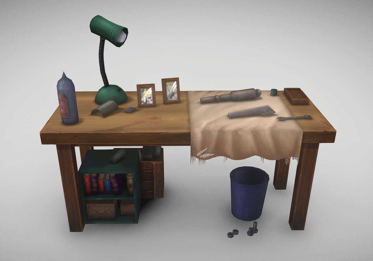 ArtStation - table Hand painted