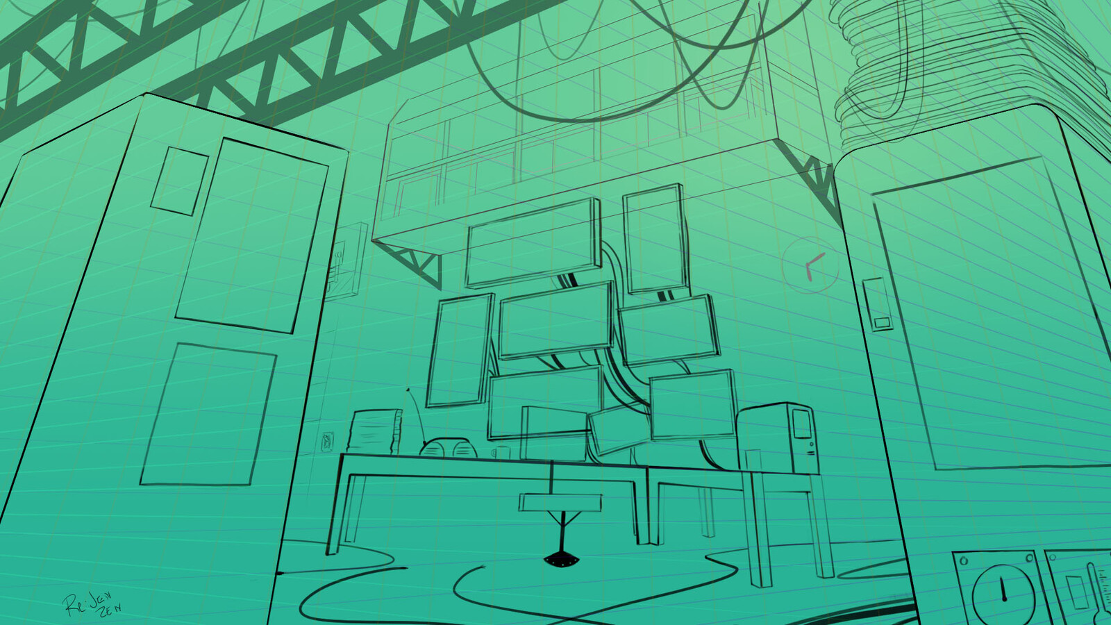 Jennifer Ludwig - Lair | Cartoon Background for TV