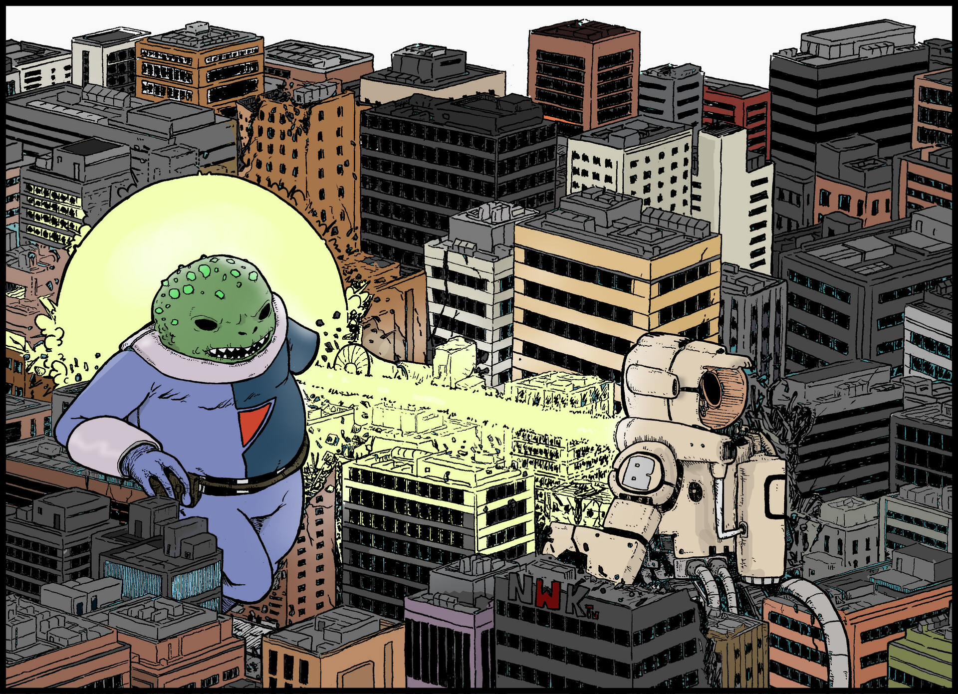 ArtStation - Attack!/Simple flats