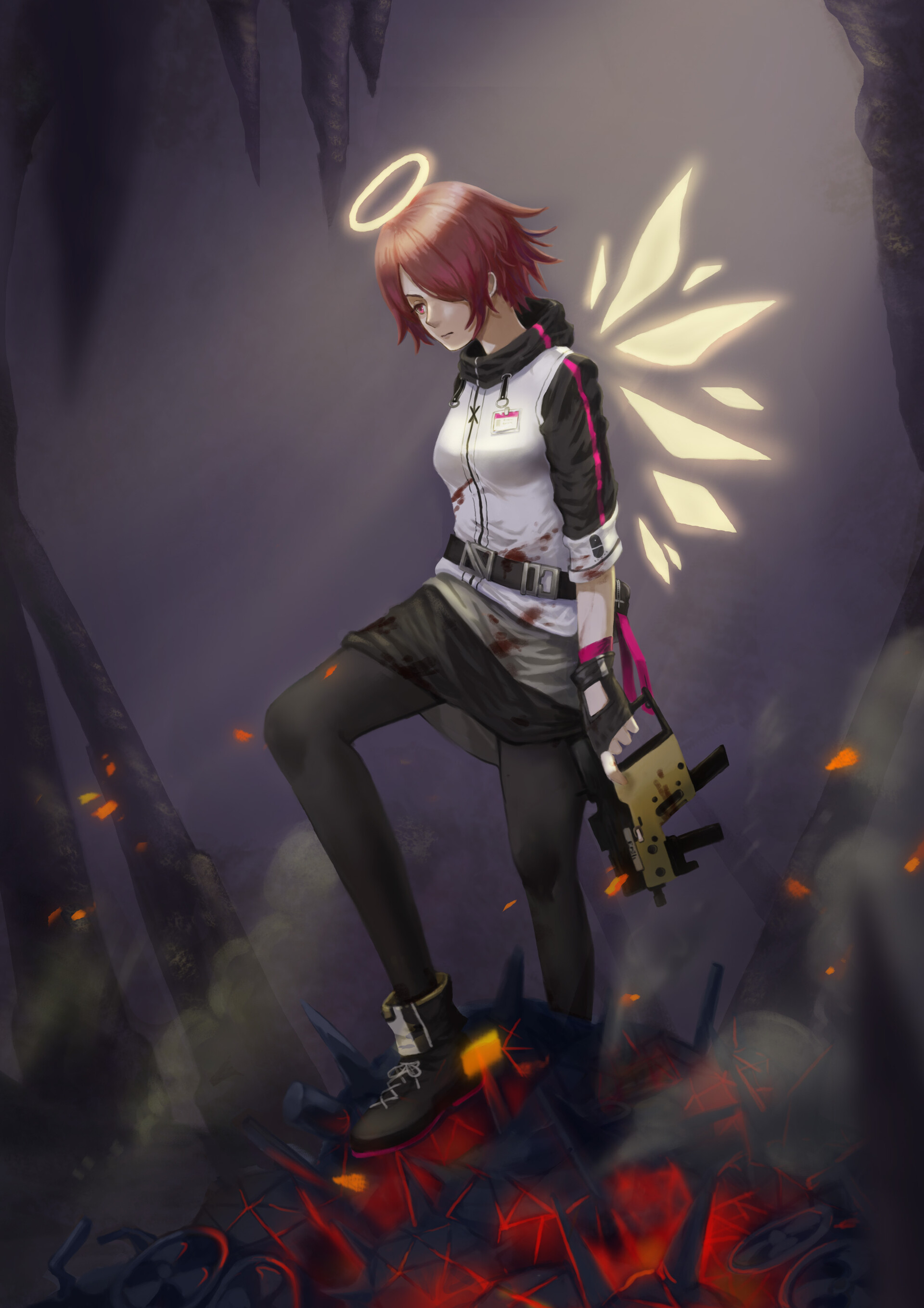 ArtStation - second creation-Arknight 能天使