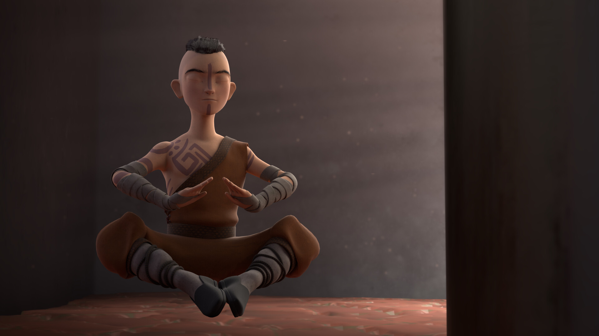 ArtStation - Monk - Lighting and Compositing