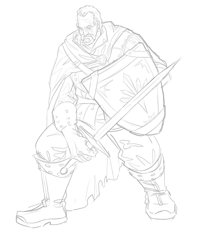 Fighter Drawing Dandd