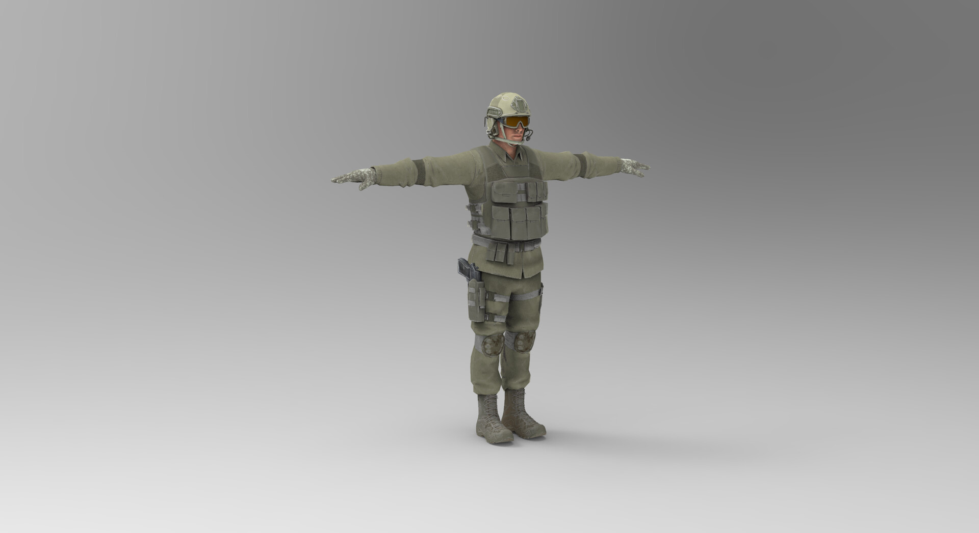 ArtStation - Male Green Swat