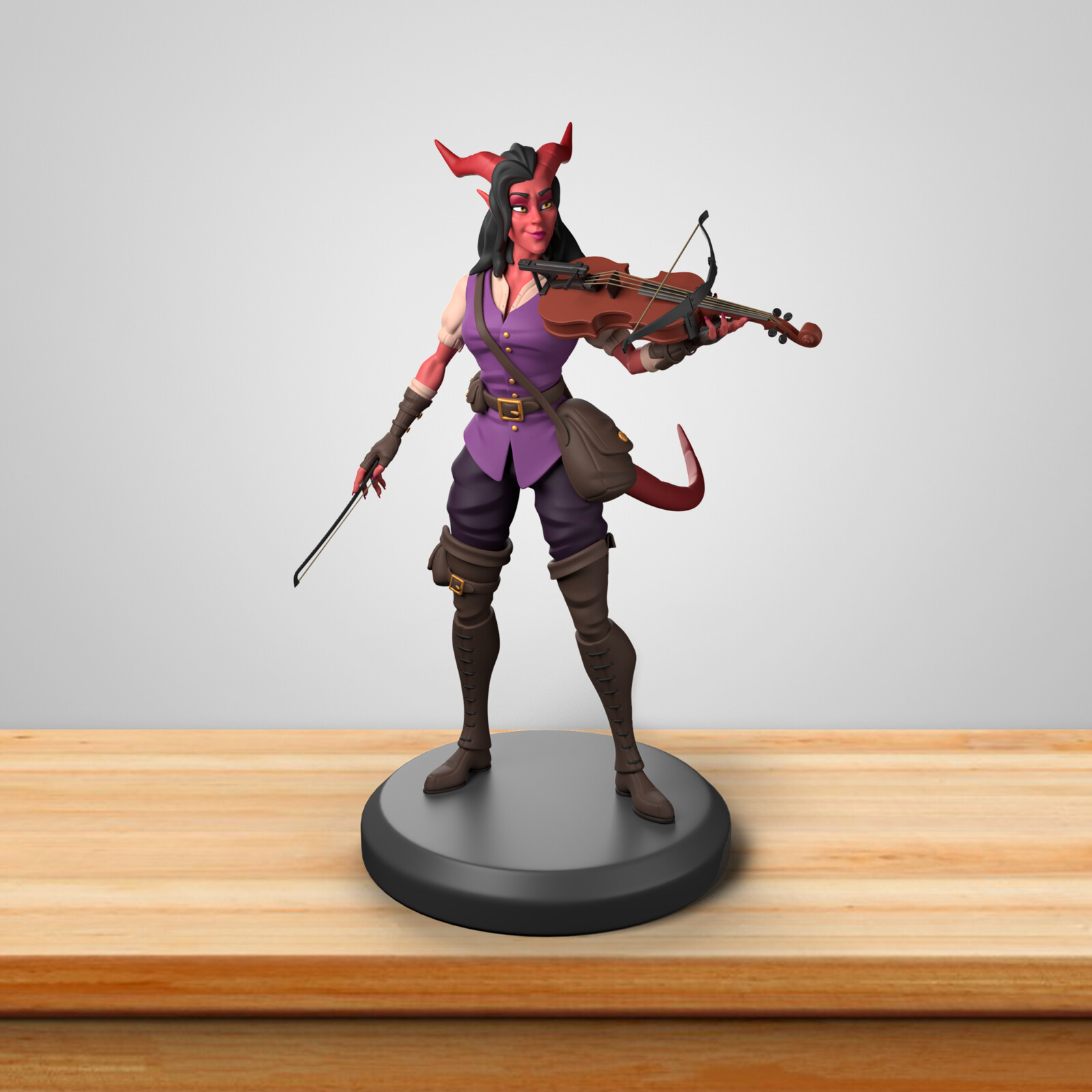 Conrad Fay - DnD Tiefling Bard Figure