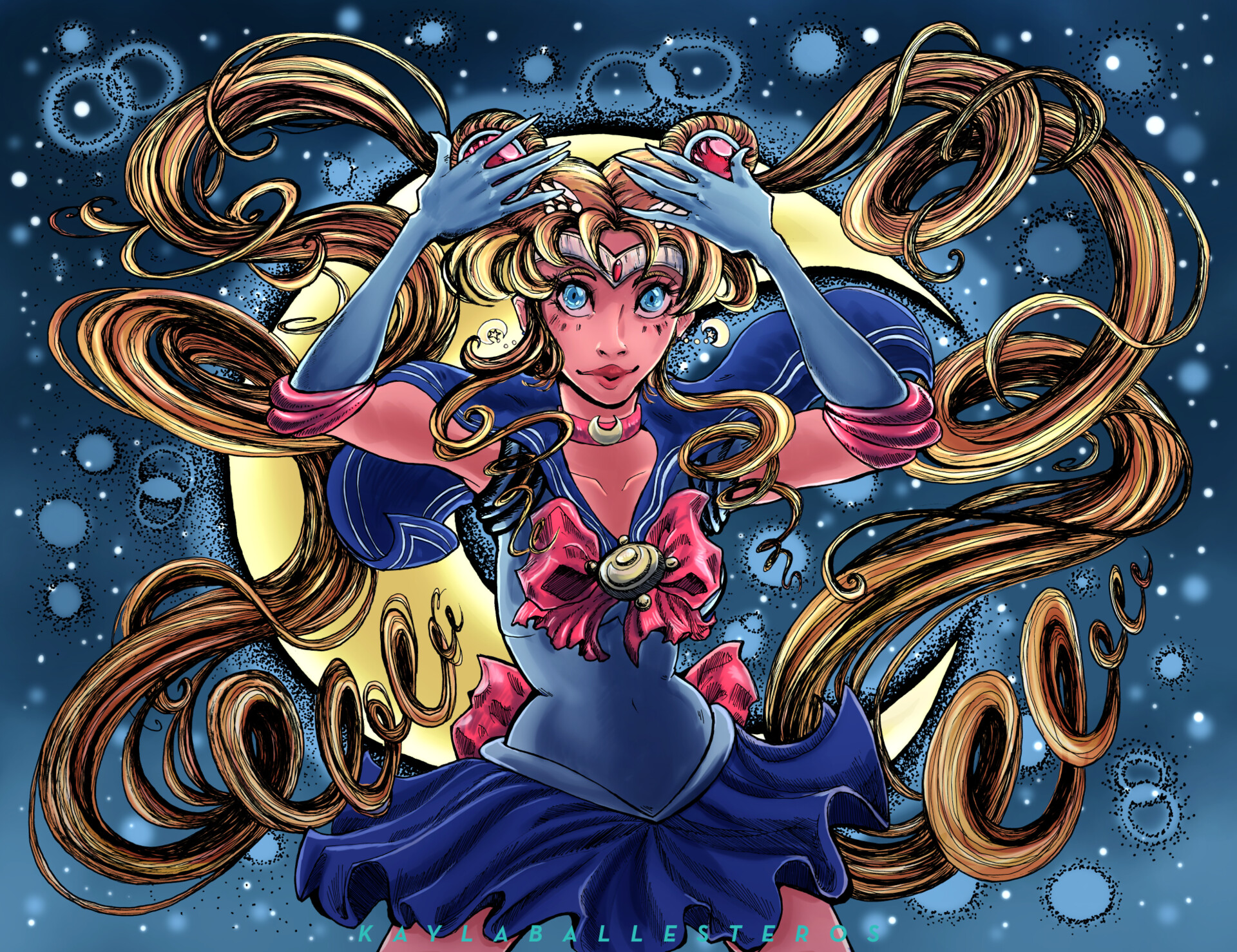 ArtStation - Sailor Moon and the Sailor Guardians, Kayla Ballesteros