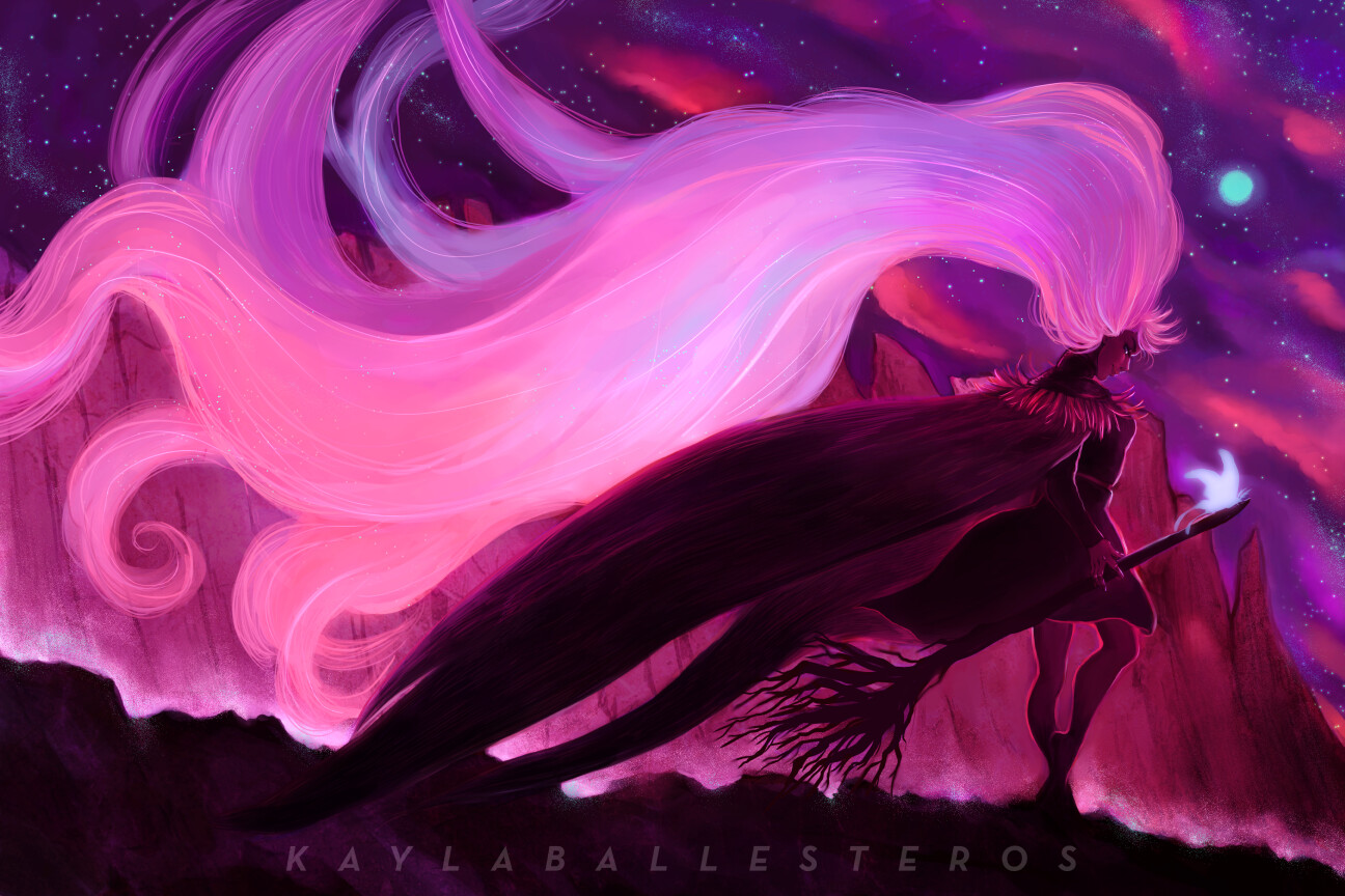 ArtStation - Ghostly Grove: Concept art Process of Pink Odessa