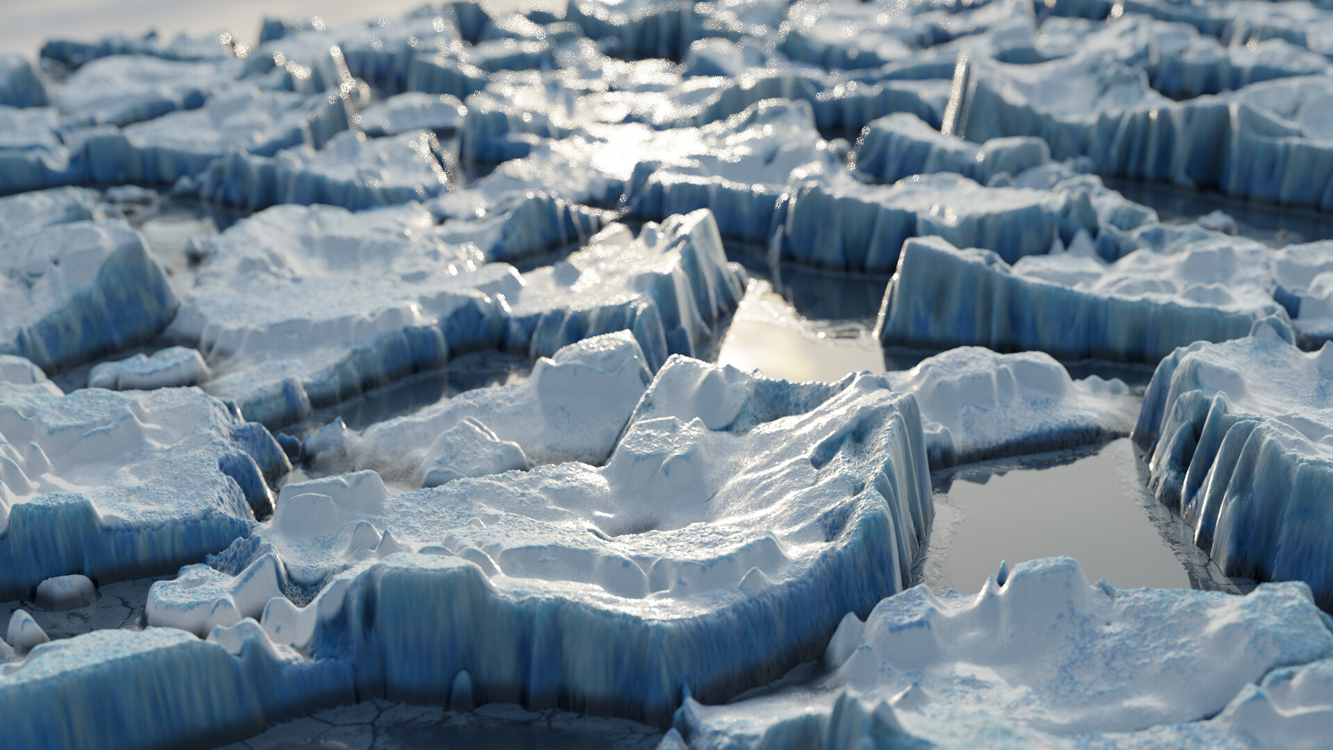 ArtStation - Cracked Ice - 100% Substance Designer Material.