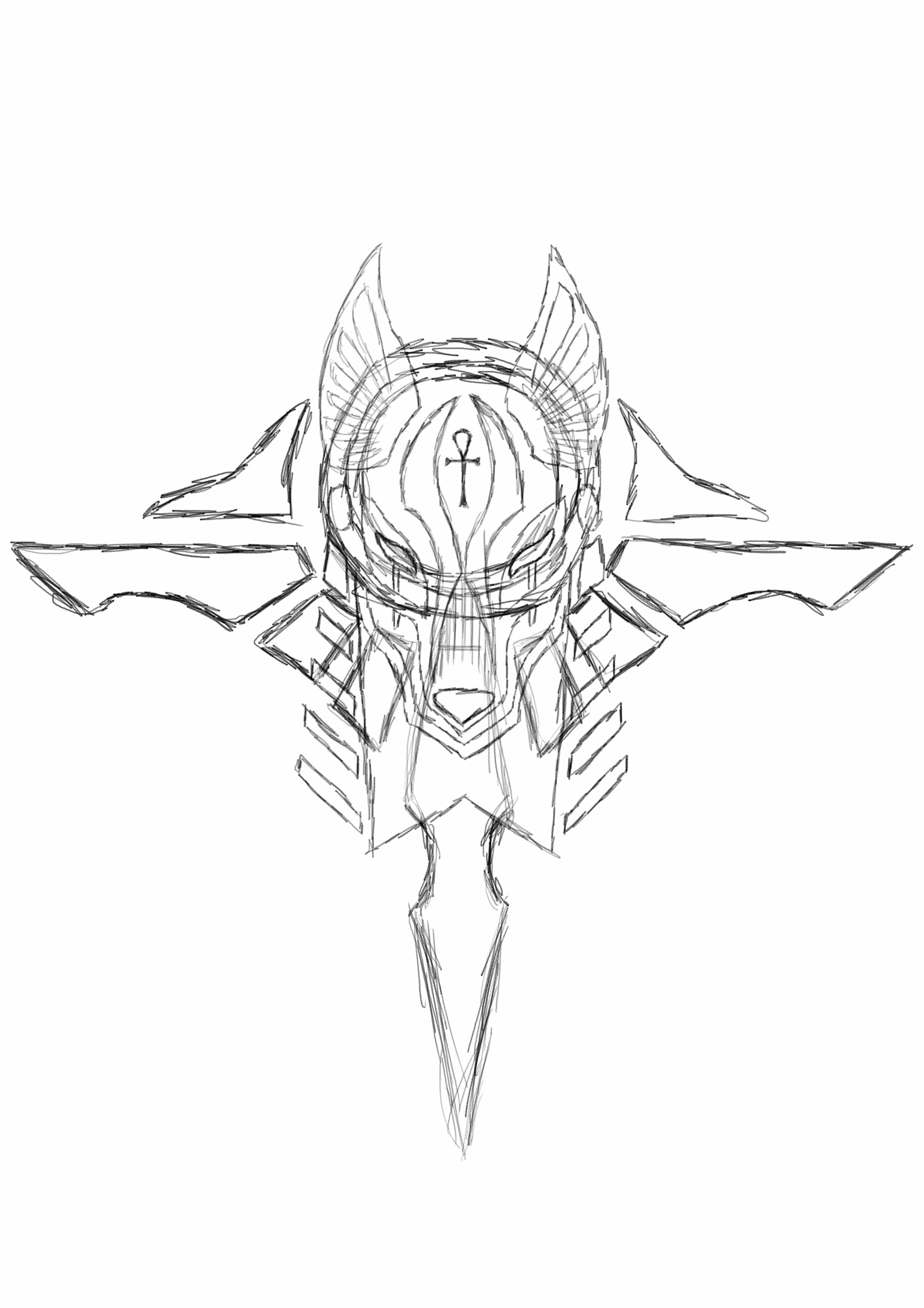 Anubis Drawing Tattoos