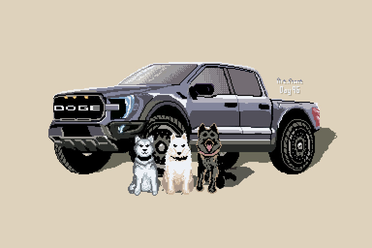 ArtStation - Pixel raptor dag squad