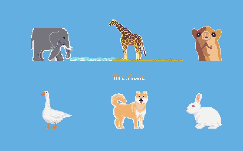 ArtStation - Pixel animal portrait collection