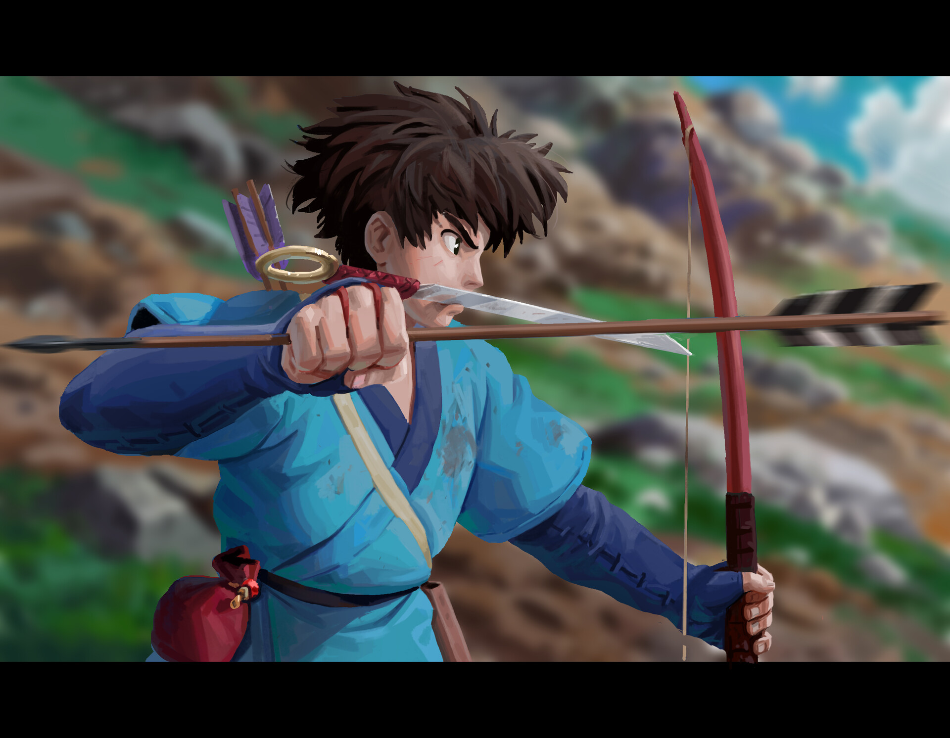 ArtStation - Ashitaka frame paint up