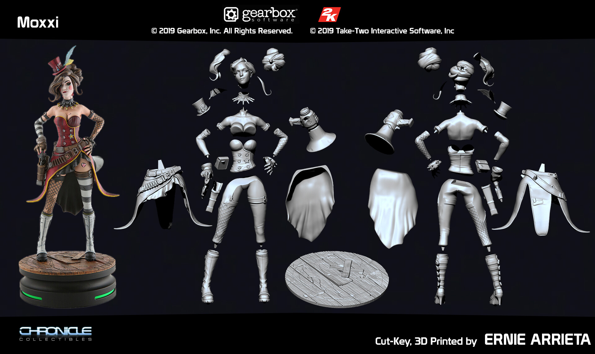 ArtStation - Chronicle Collectibles - Boardlands 3: 1:9 Scale - Moxxie