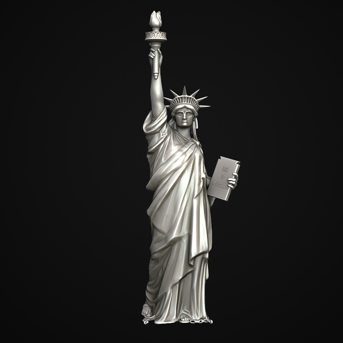 ArtStation - Statue of The liberty Sculpt 3D model