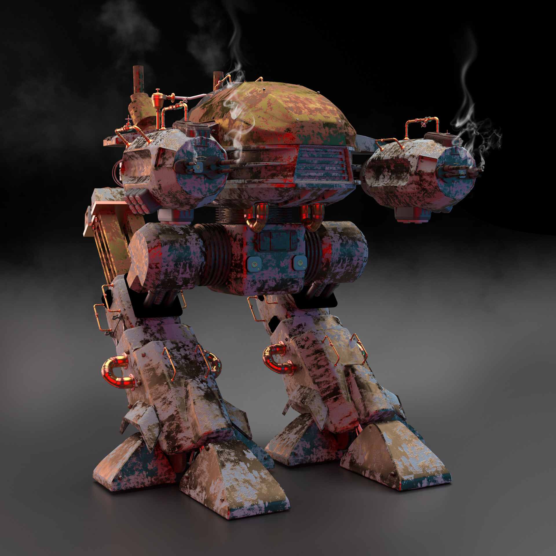 ArtStation - ED-209 steampunk