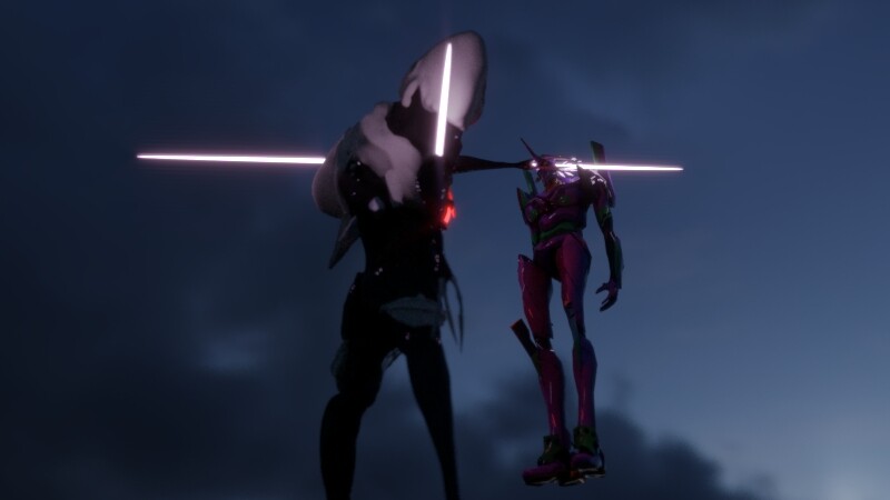 ArtStation - EVANGELION Sachiel render practice 2