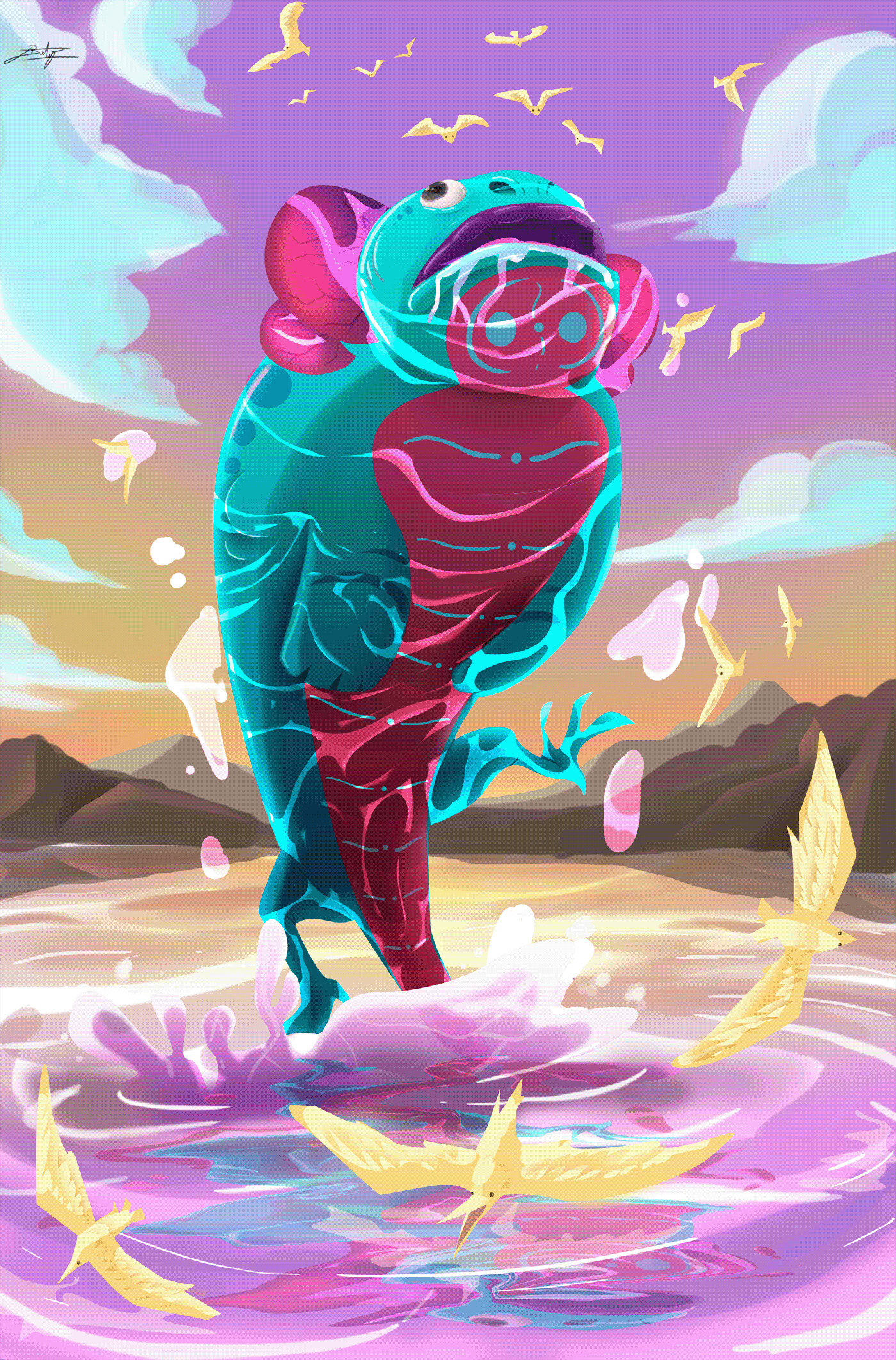 ArtStation - Submarine Monster