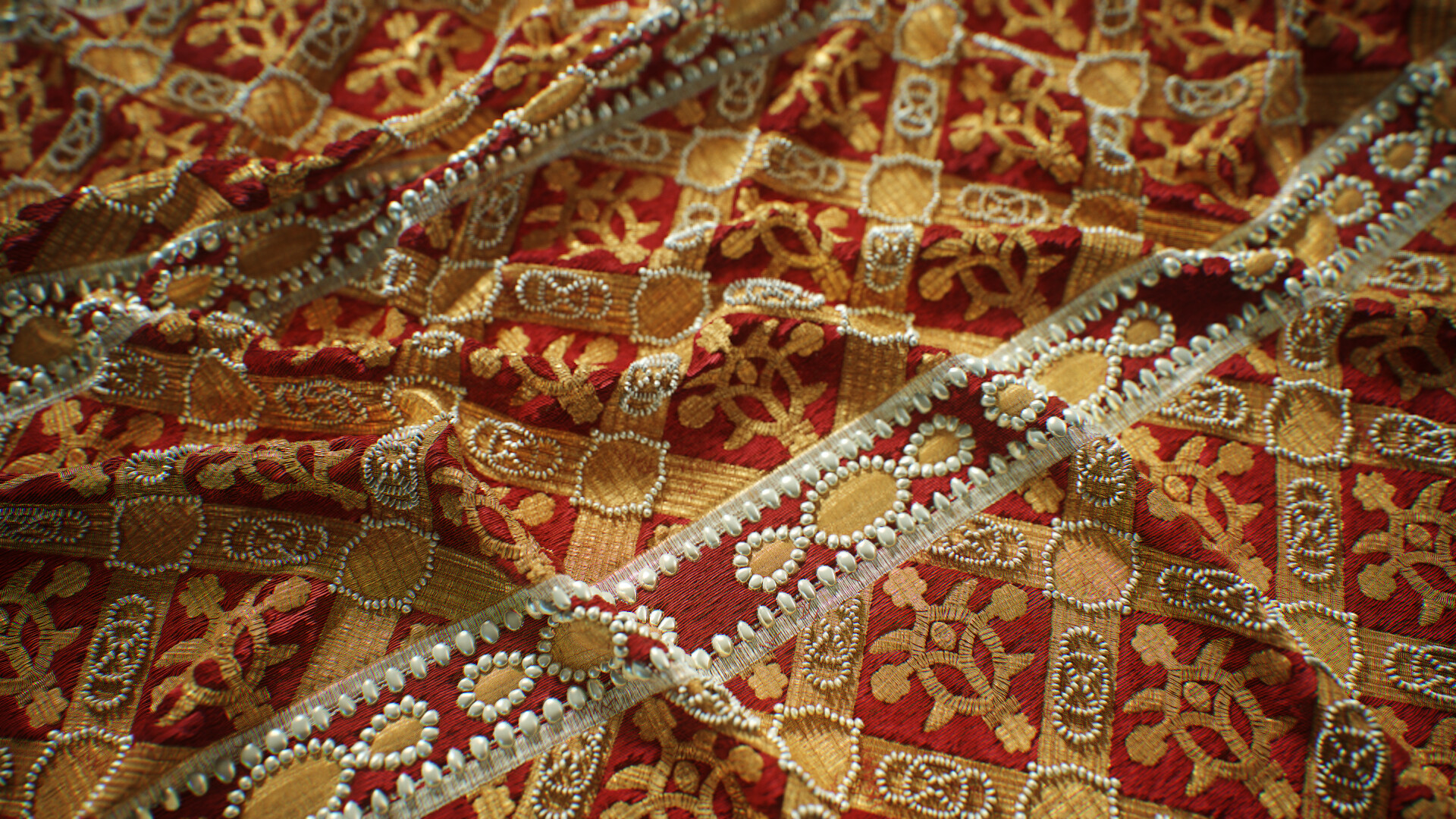 ArtStation - Golden embroidery