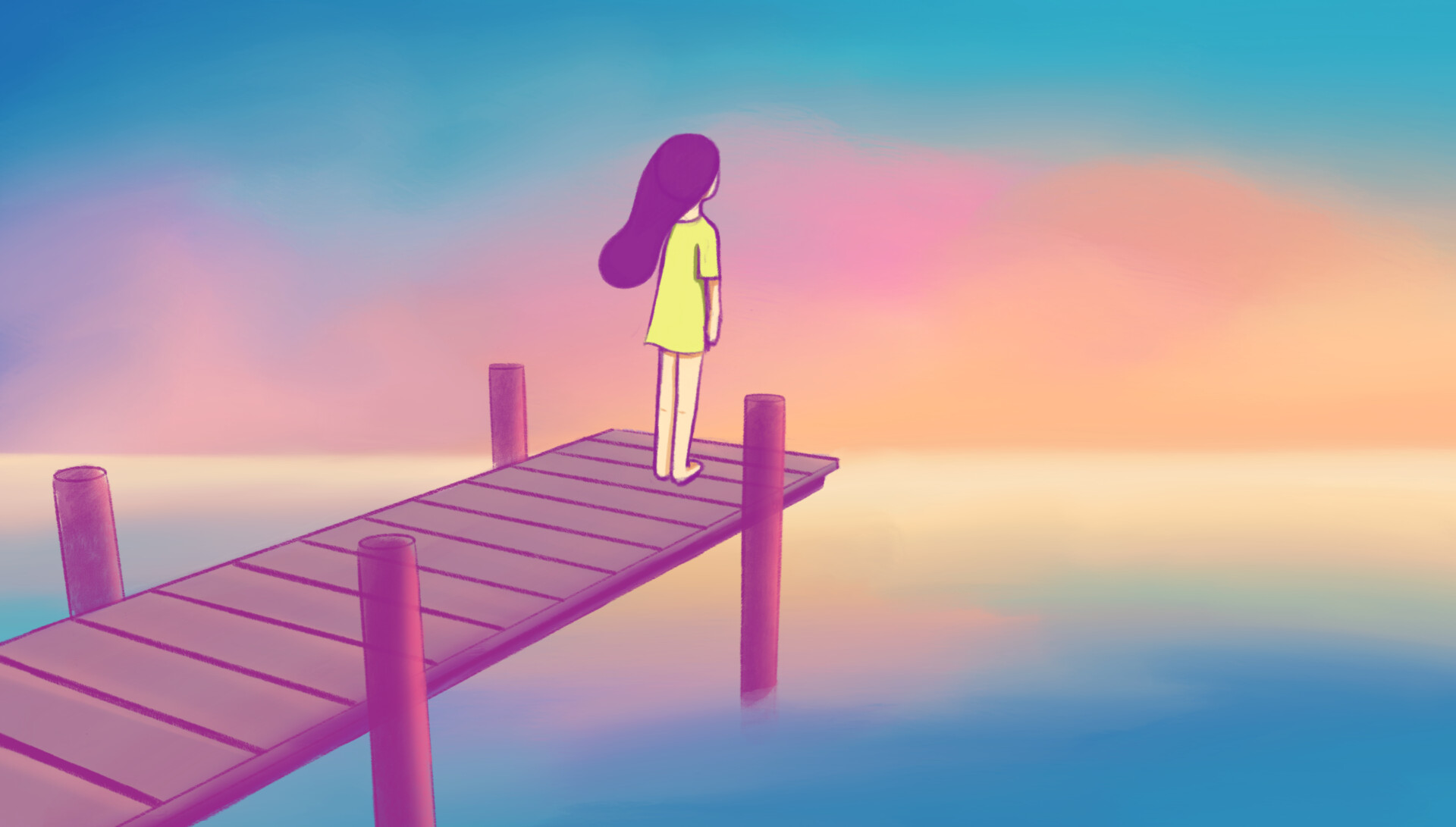 Clarice Natasha (AllyClarry) - Character Sheet Concept Art (By The Sea - 2019)