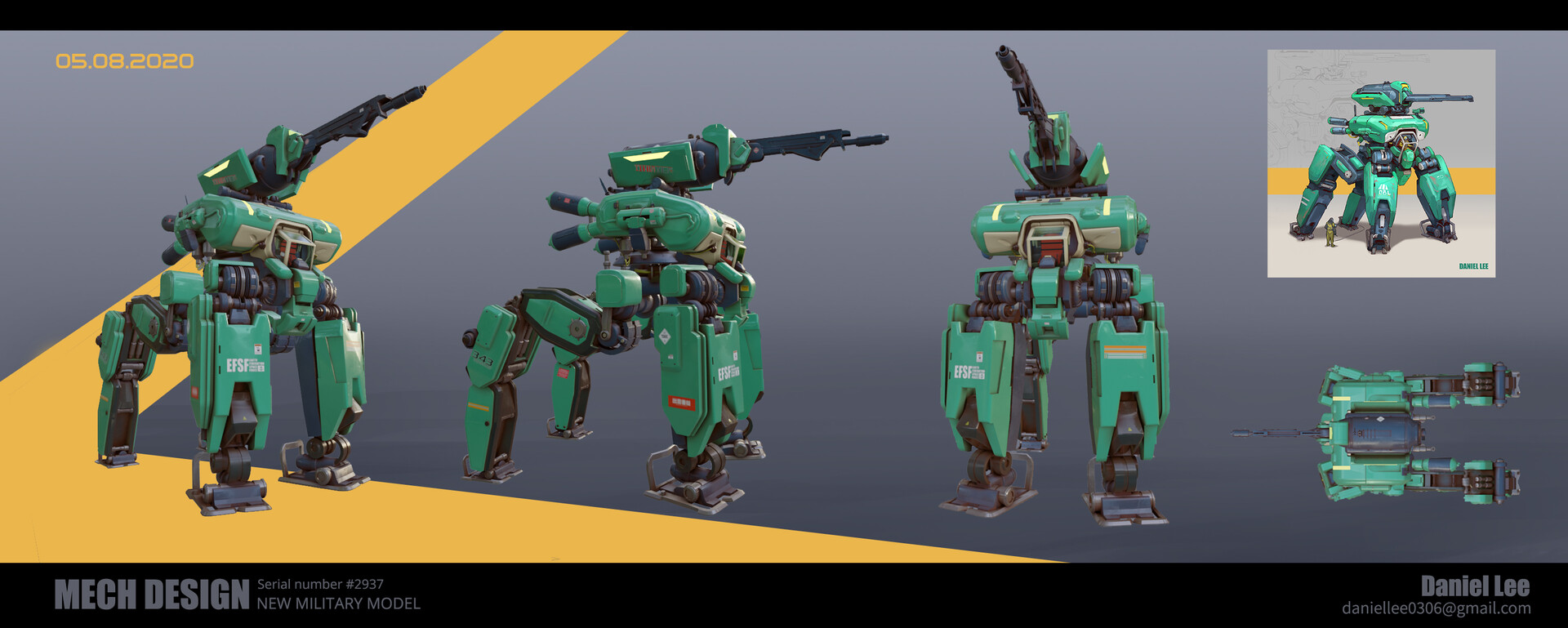 ArtStation - Heavy Mech 2085