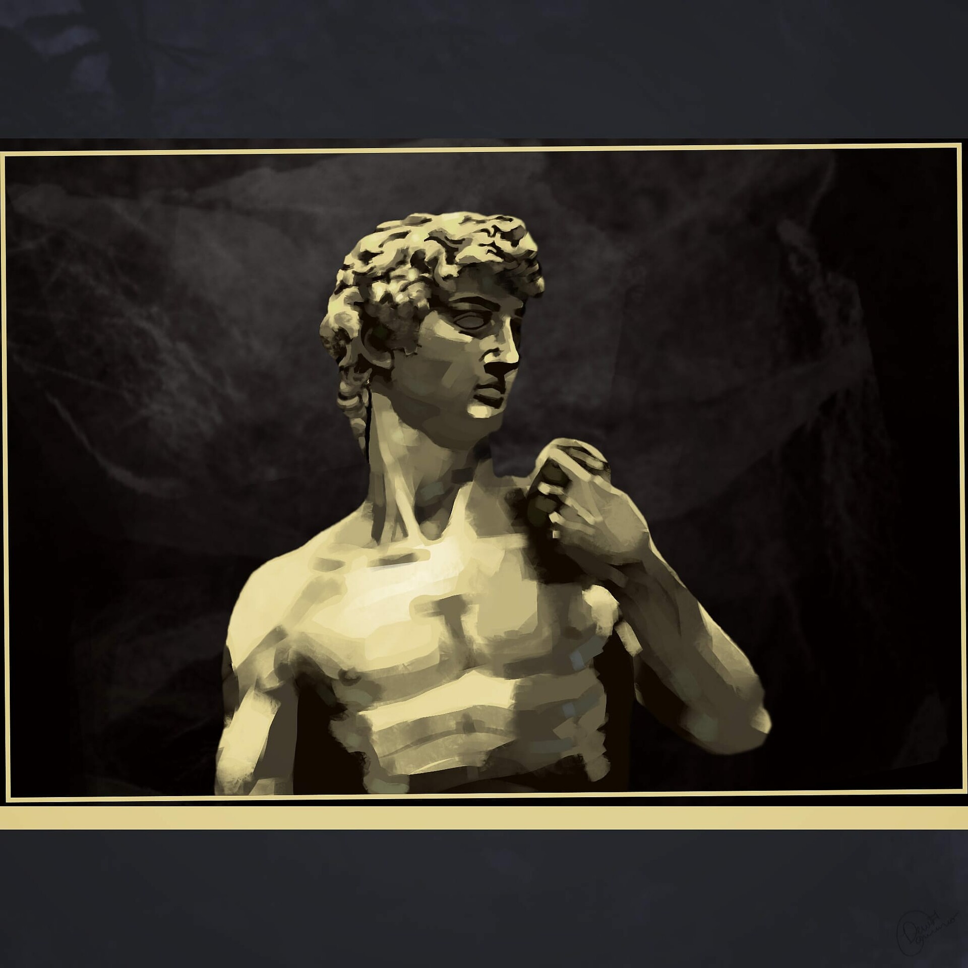 ArtStation - DAVID value study