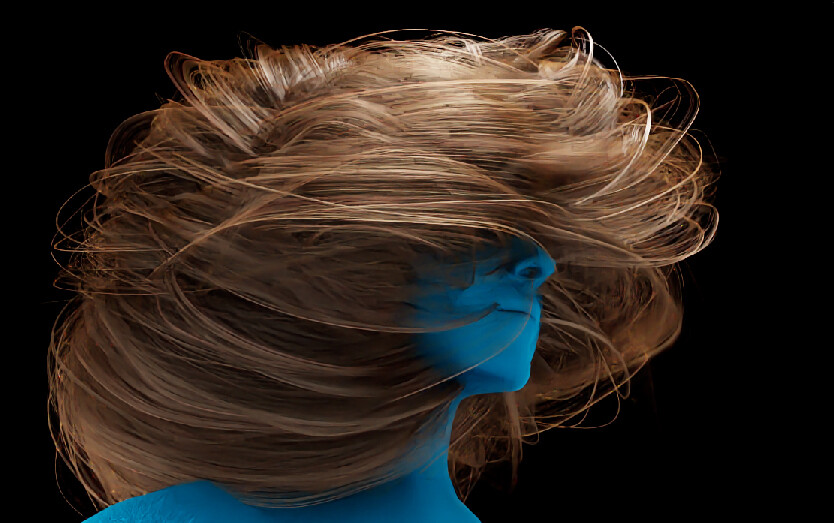 ArtStation - wip-houdini hair sudies