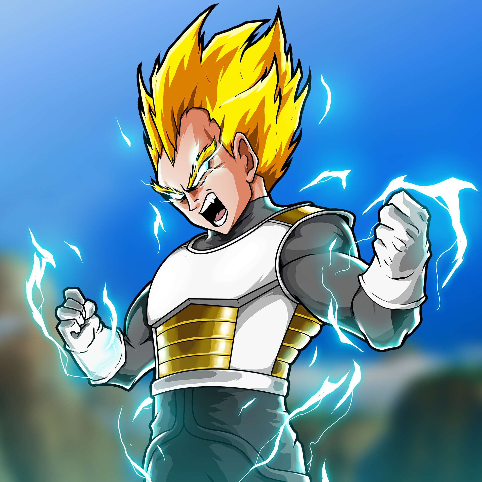 ArtStation - Dragon Ball Z Vegeta Illustration