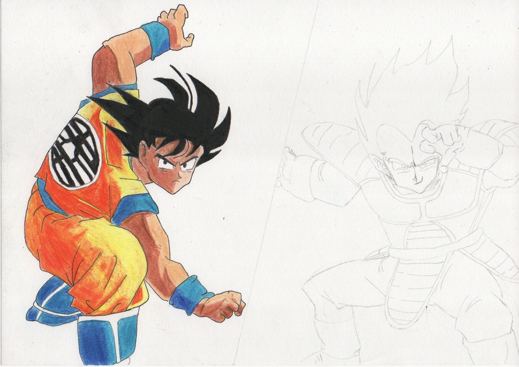 how to draw dbz poses